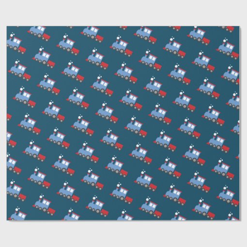 Train Themed Wrapping Paper | Zazzle