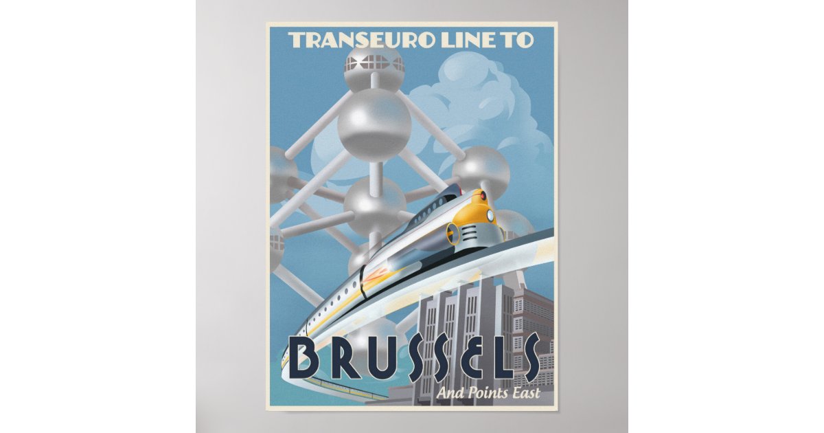 Train through Europe - of the Future! Poster | Zazzle