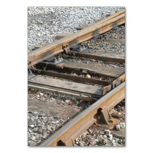 Train Tracks Table Number | Zazzle