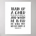 Train Up A Child In The Way, Proverbs 22:6 Poster | Zazzle