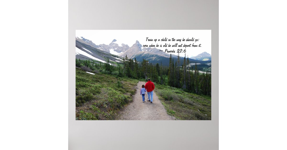 Train up a child... poster | Zazzle
