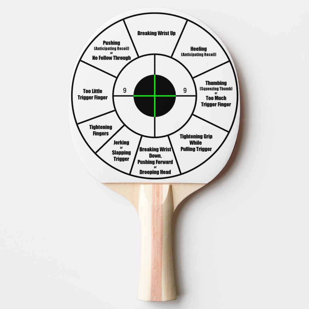 Training Target Ping Pong Paddle | Zazzle