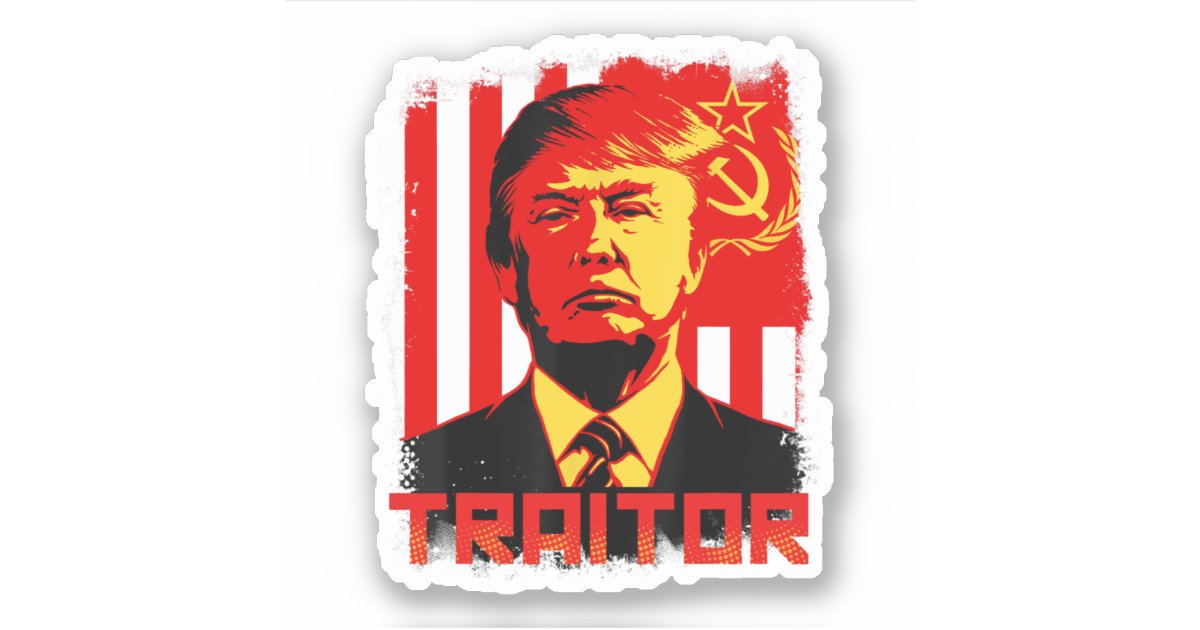 Traitor In Chief President Trump Anti Biden Sticker | Zazzle