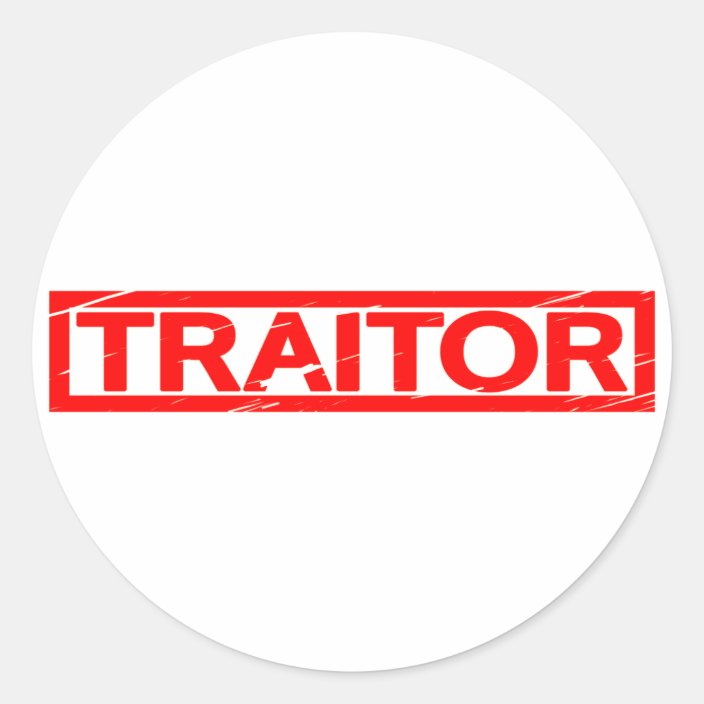 Traitor Stamp Classic Round Sticker | Zazzle.com