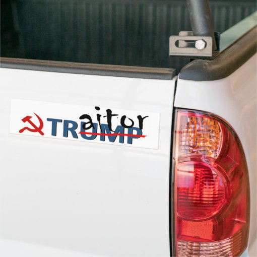 Traitor Trump Bumper Sticker | Zazzle