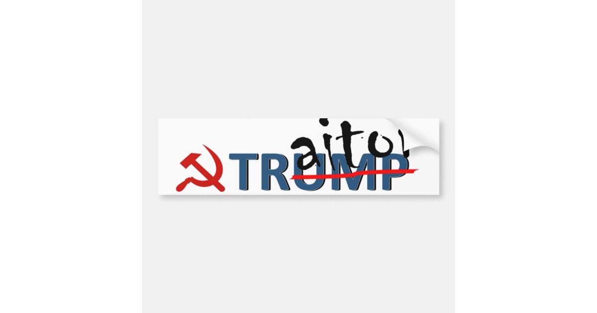 Traitor Trump Bumper Sticker | Zazzle