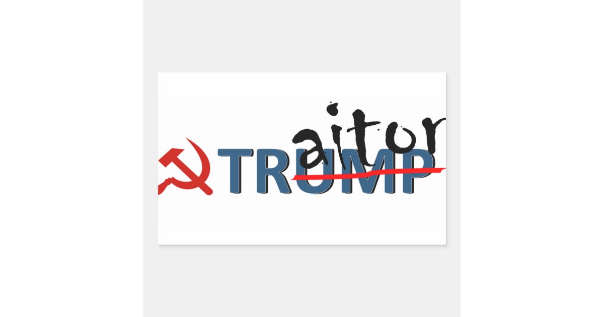 Traitor Trump sticker | Zazzle