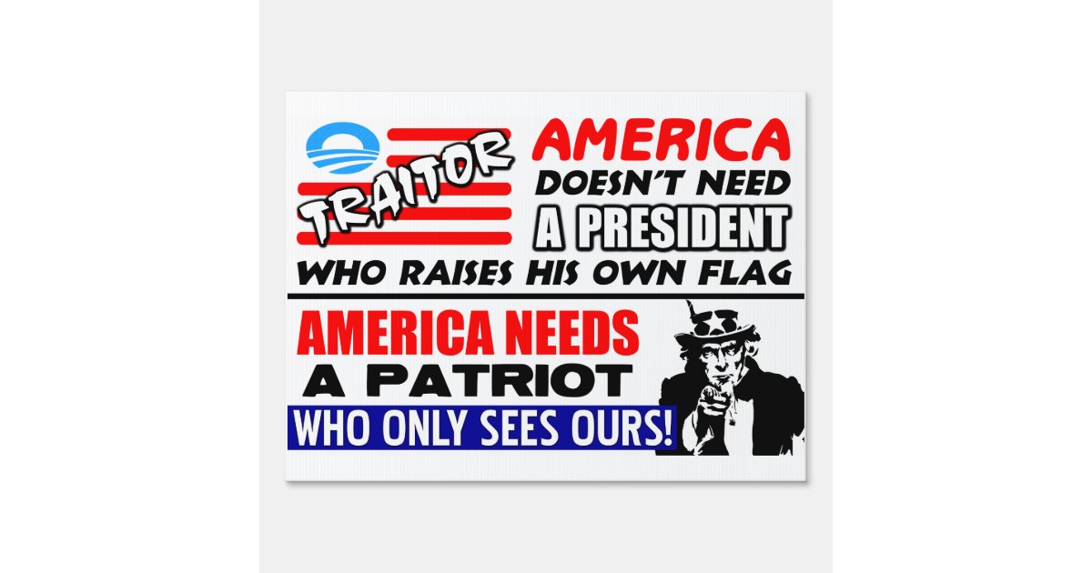 Traitor! Yard Sign | Zazzle