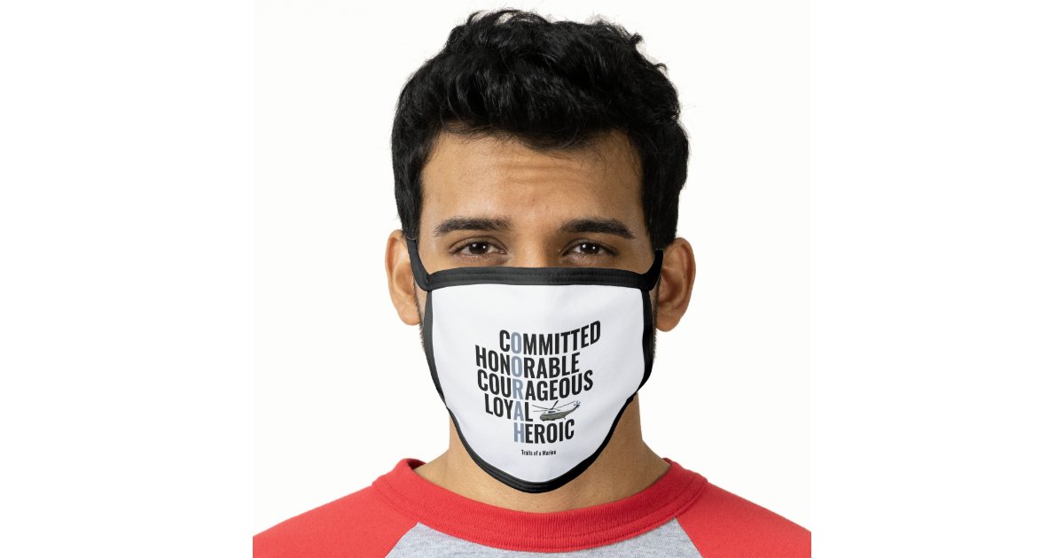 Traits of a Marine Face Mask | Zazzle
