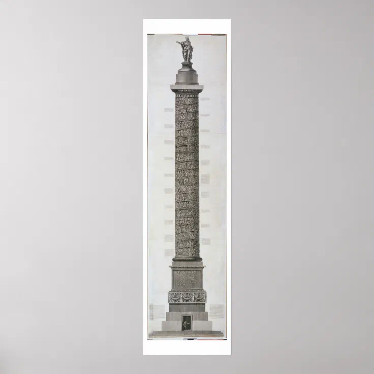 Trajan's Column (engraving) Poster | Zazzle