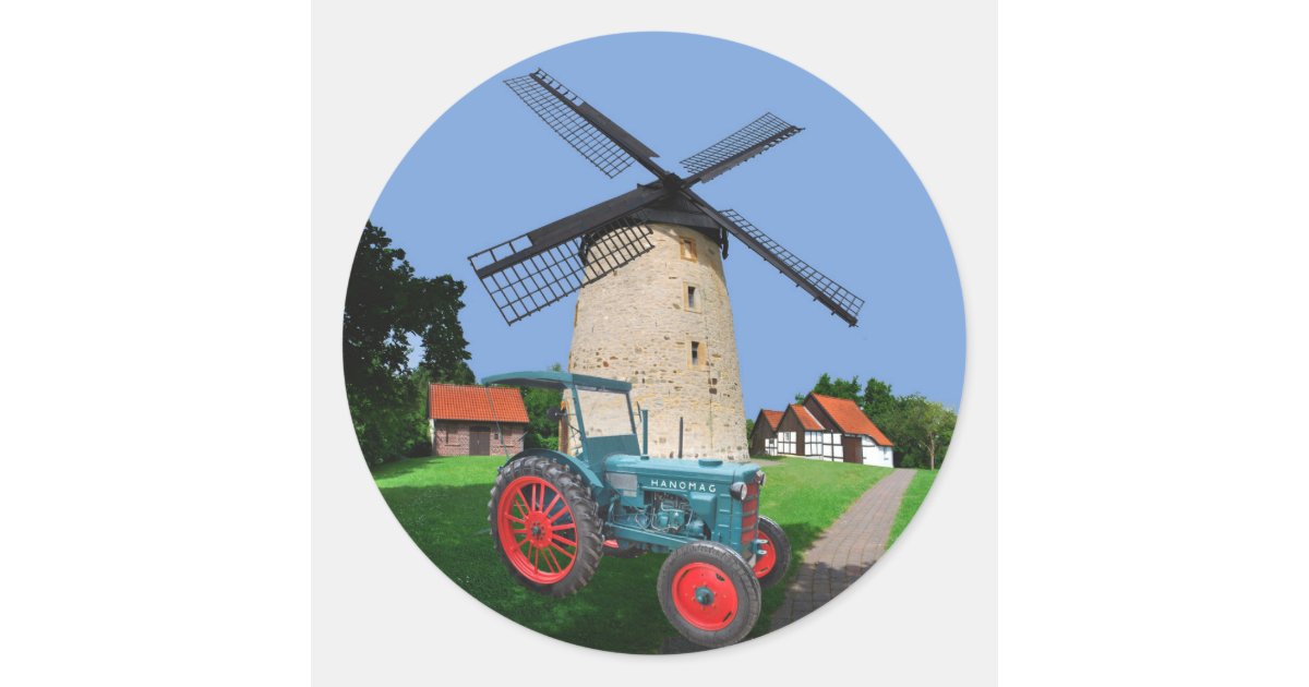 Traktor Hanomag R22 Classic Round Sticker | Zazzle