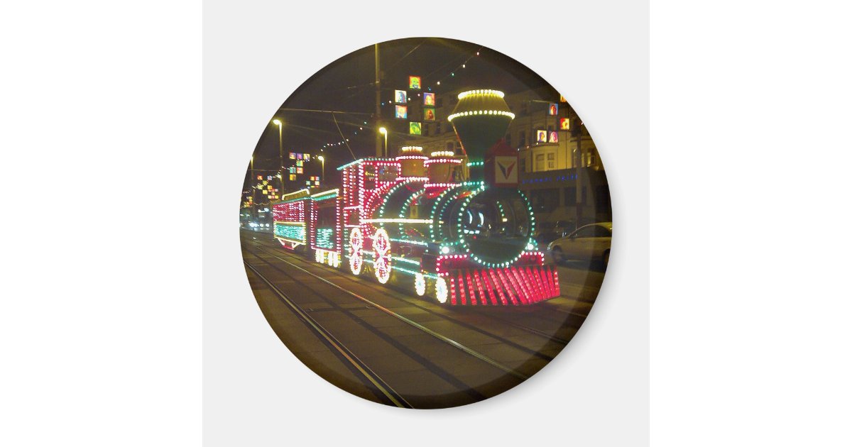Tram Train - Blackpool Illuminations Magnet | Zazzle