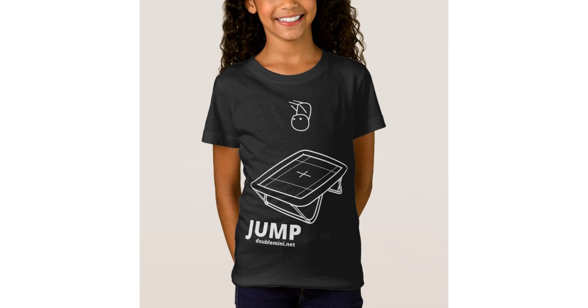 Trampoline JUMP shirt dark | Zazzle
