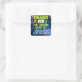 Trampoline Jumping Birthday Party Thank You Favor Square Sticker | Zazzle