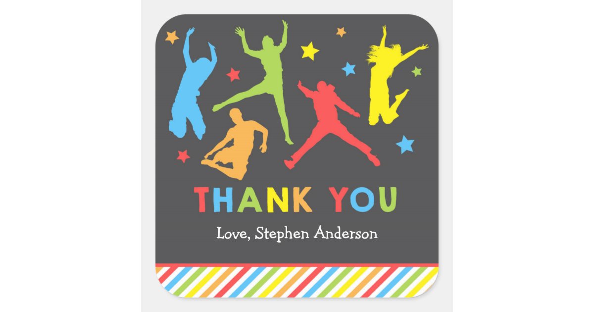 Trampoline Stickers / Jump Stickers | Zazzle