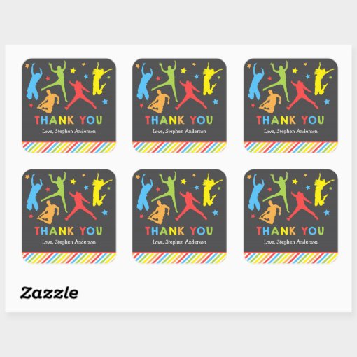 Trampoline Stickers / Jump Stickers | Zazzle