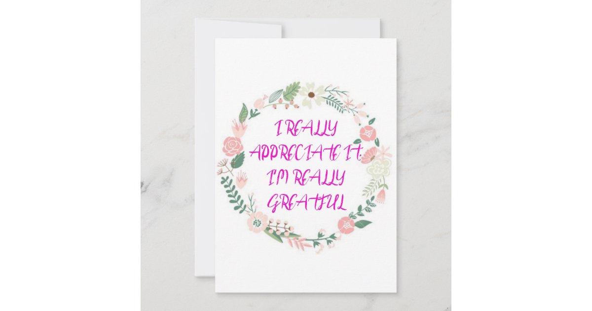 Trand thanku card | Zazzle
