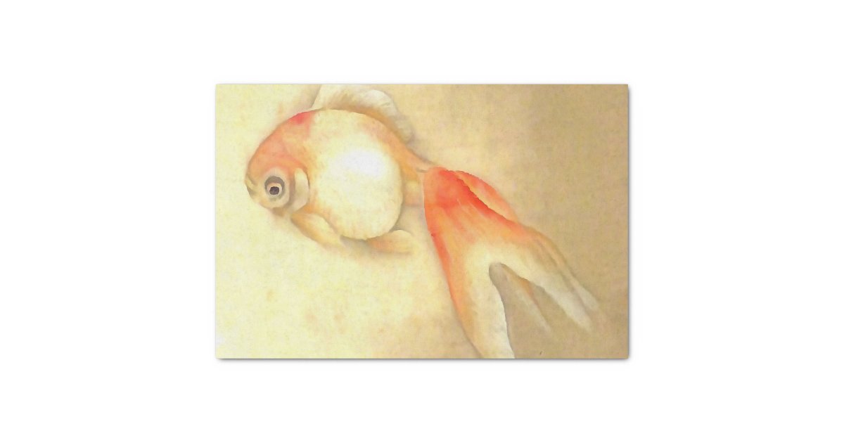 Tranquil Japanese Goldfish Tissue Paper | Zazzle