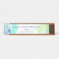 Tranquil Ocean Watercolor Desk Name Plate | Zazzle