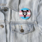 Trans Anarchy Flag Button | Zazzle