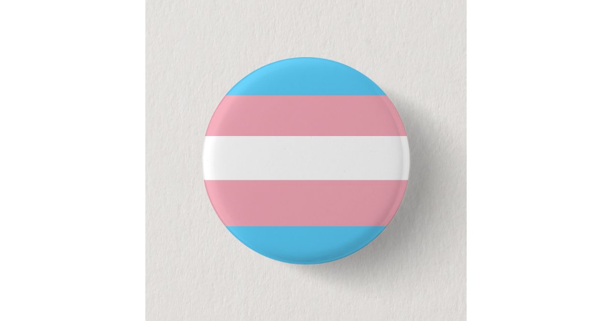 Trans Flag Button | Zazzle