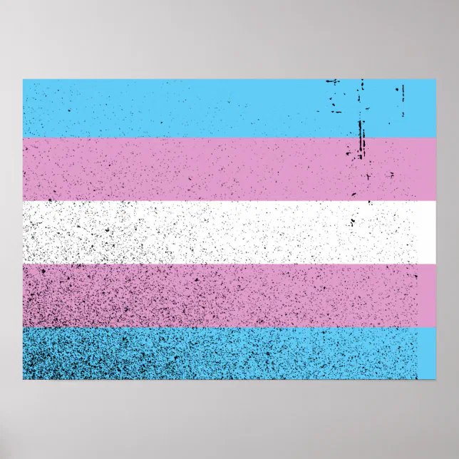 TRANS FLAG ORIGINAL -.png Poster | Zazzle