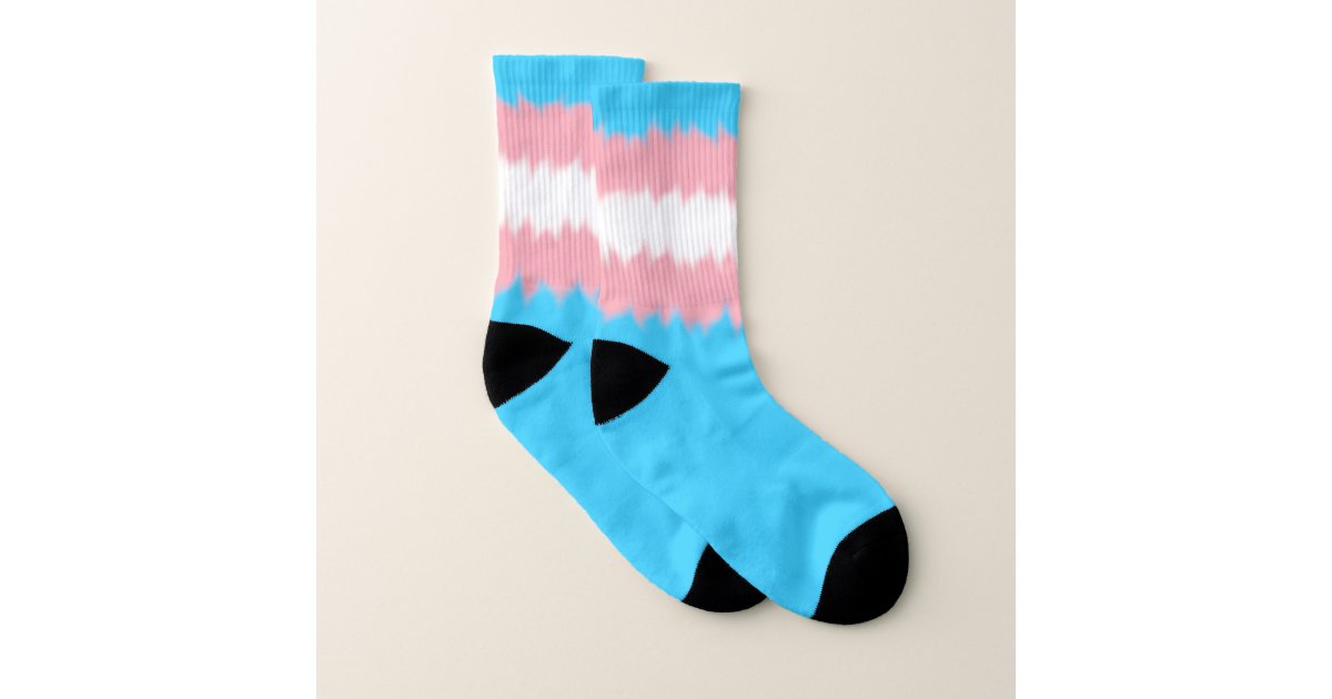 Trans Flag Socks | Zazzle
