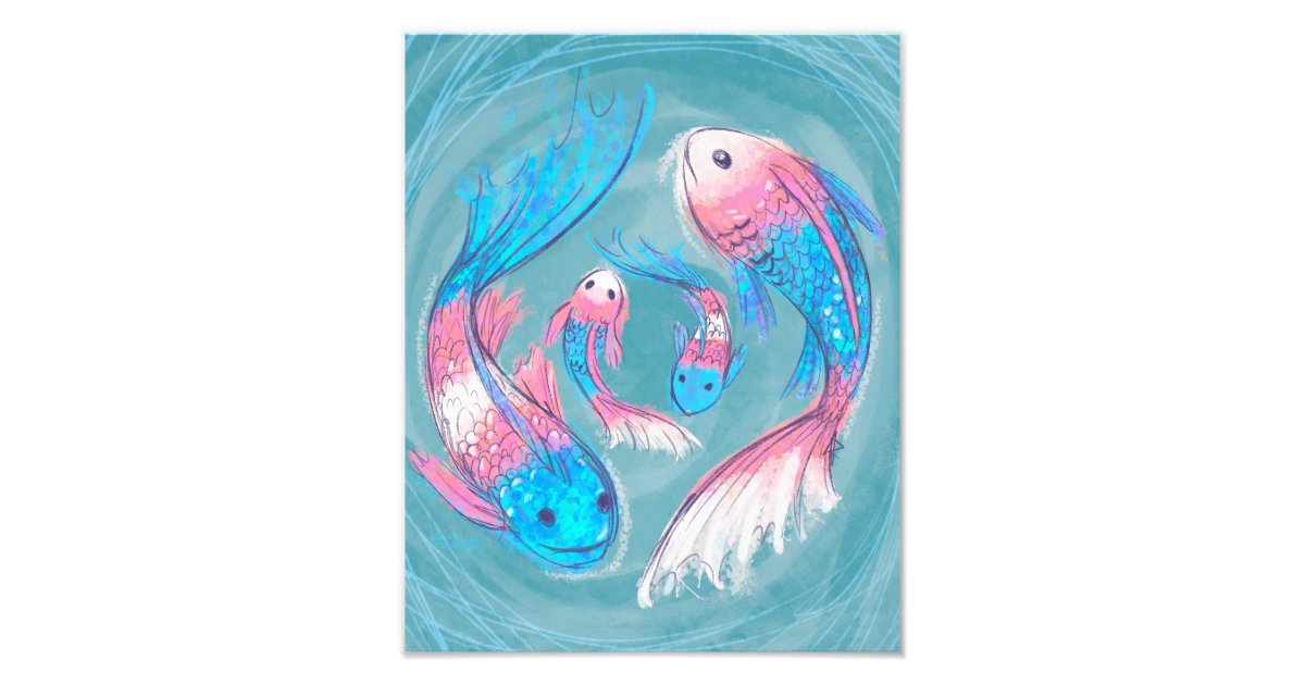 Trans Koi Photo Print | Zazzle