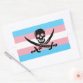 Trans Pirate Pride Sticker | Zazzle