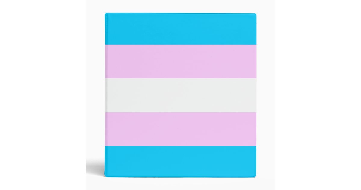 Trans pride binder | Zazzle