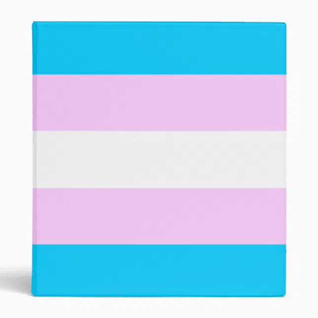 Trans pride binder | Zazzle