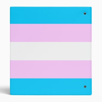 Trans pride binder | Zazzle