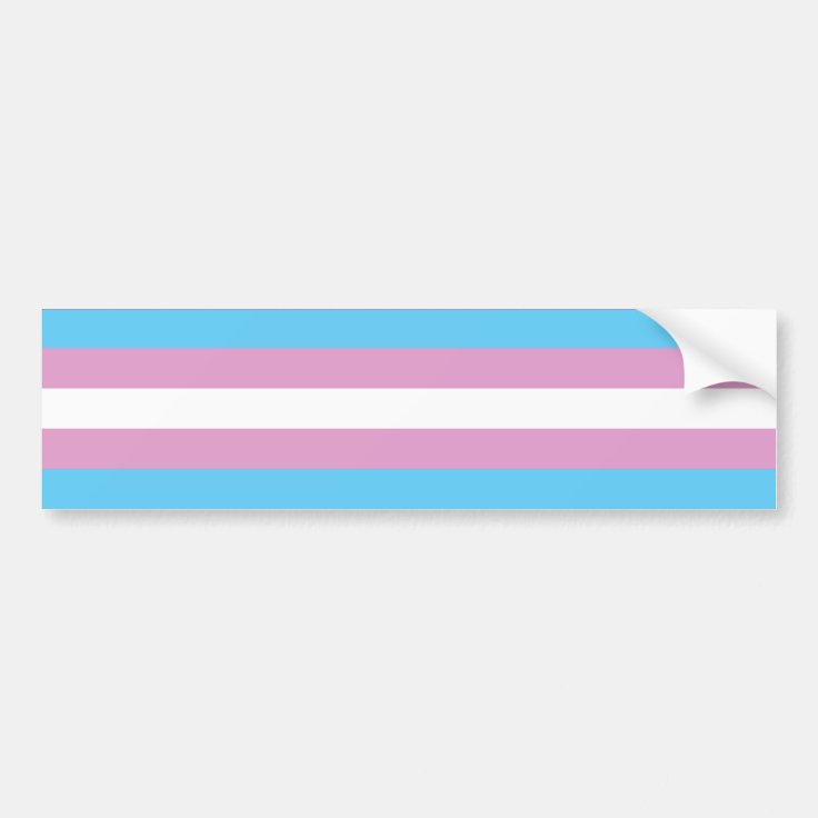 Trans Pride Bumper Sticker | Zazzle