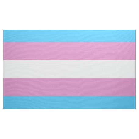 Trans Pride Flag Fabric | Zazzle
