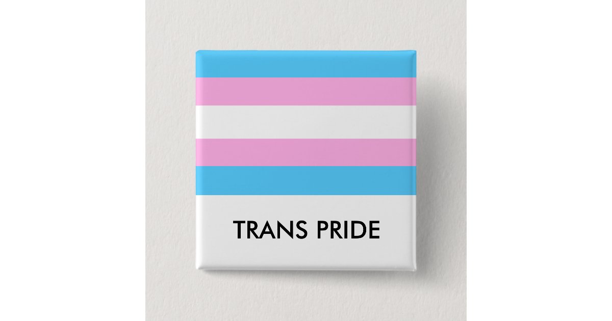 Trans Pride Flag Button | Zazzle