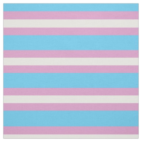 Trans Pride Flag Fabric | Zazzle