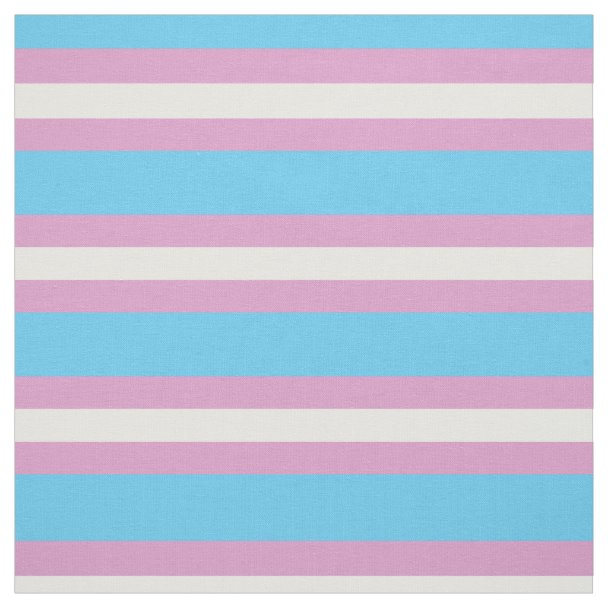 Trans Pride Flag Fabric | Zazzle