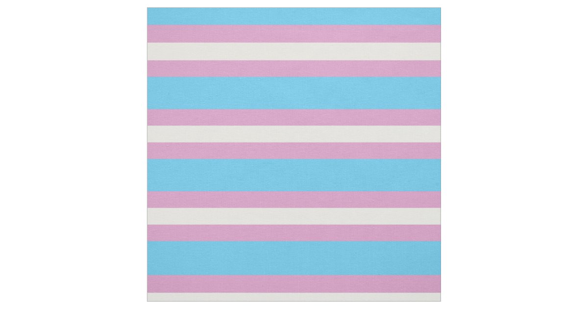 Trans Pride Flag Fabric | Zazzle