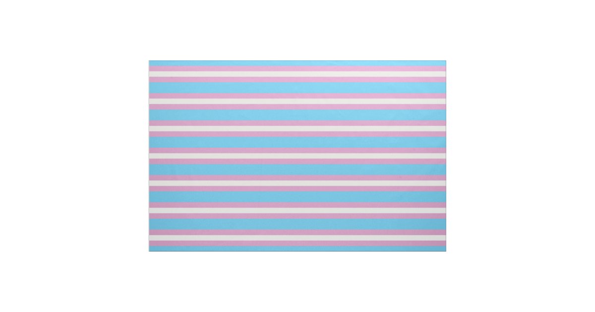 Trans Pride Flag Fabric | Zazzle