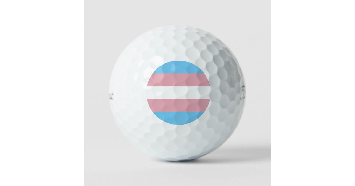 Trans Pride Flag Golf Balls | Zazzle
