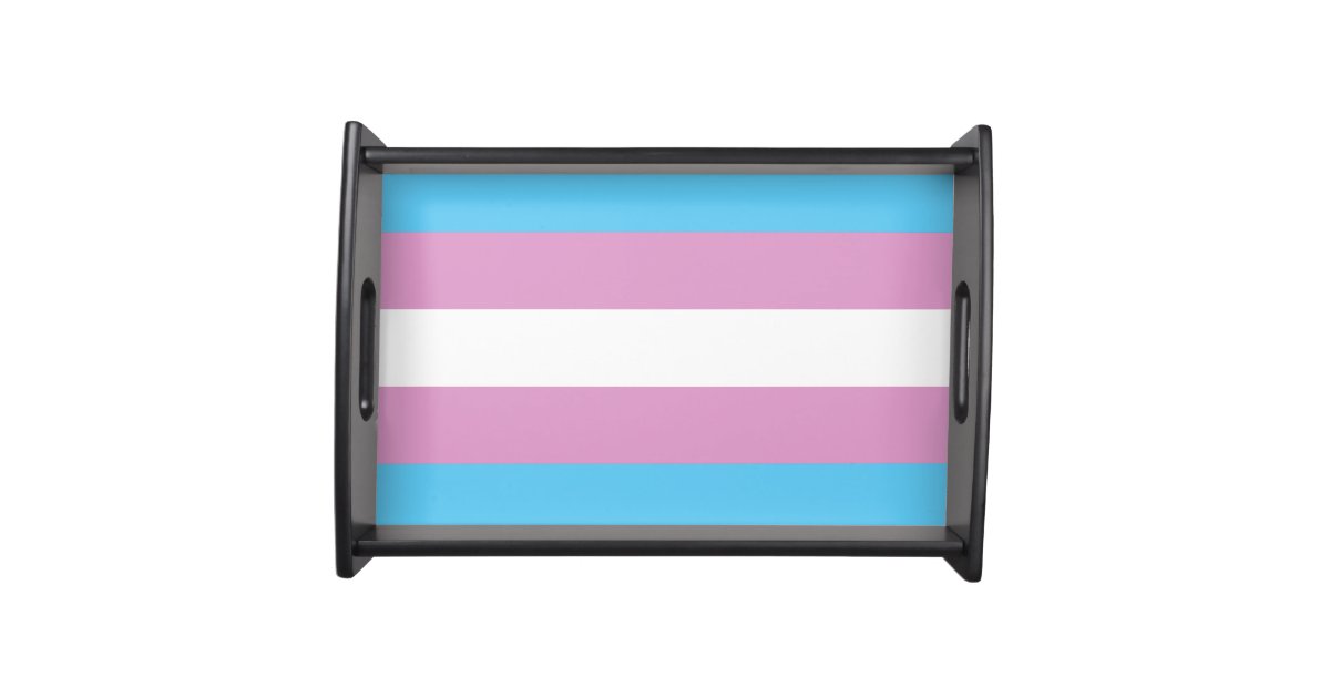 Trans Pride Flag Serving Tray | Zazzle