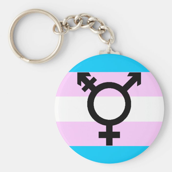 Trans Pride keychain - with symbol | Zazzle.com