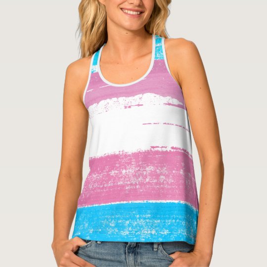 Trans Pride Paint Tank Top | Zazzle.com