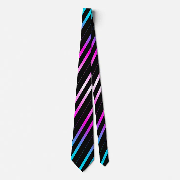 Trans Pride Tie Thick Stripes | Zazzle