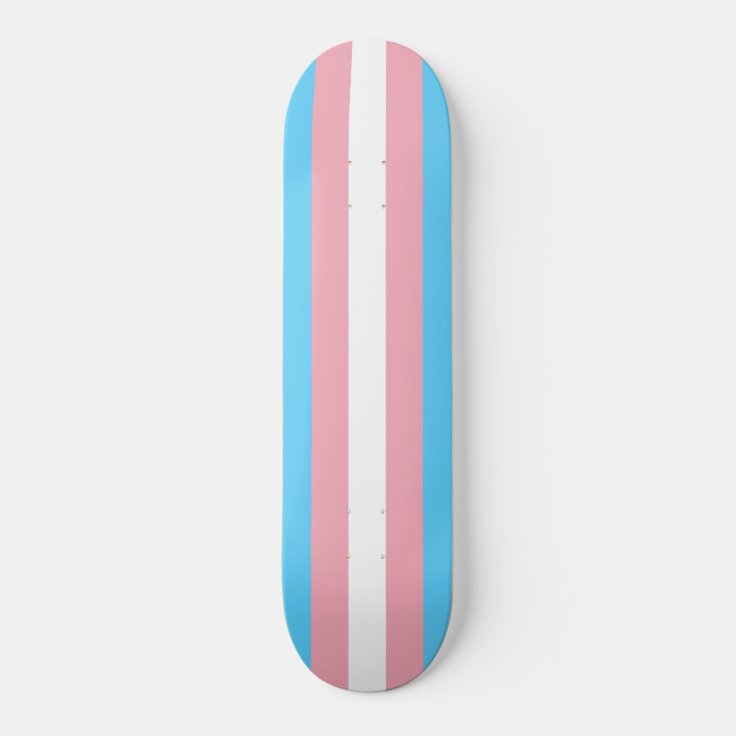 Trans Pride (Transgender Pride) Flag Skateboard | Zazzle