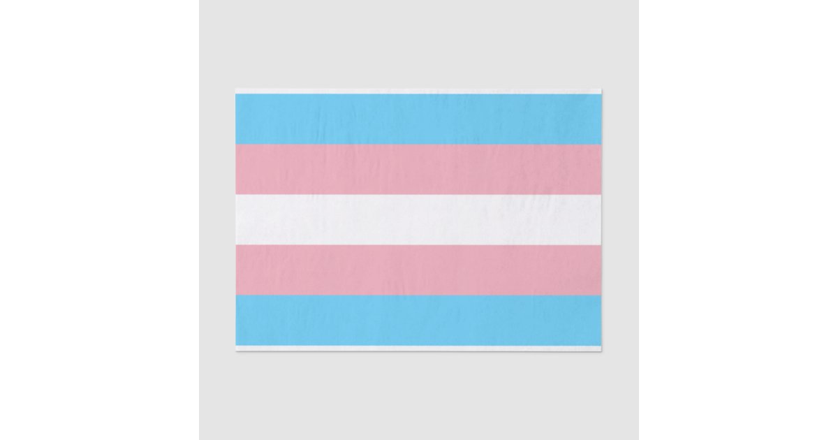 Trans Pride (Transgender Pride) Flag Tissue Paper | Zazzle
