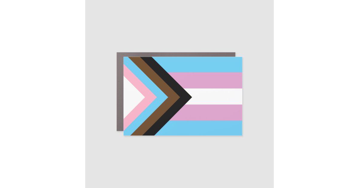 Trans Progress Pride Flag Car Magnet | Zazzle
