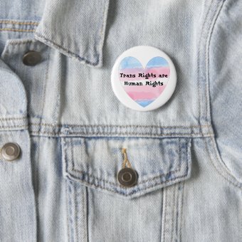 Trans Rights are Human Rights Pin | Zazzle