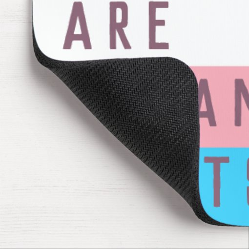 Trans Rights Are Human Rights Transgender Flag Mouse Pad | Zazzle