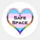Trans Safe Space Classic Round Sticker | Zazzle